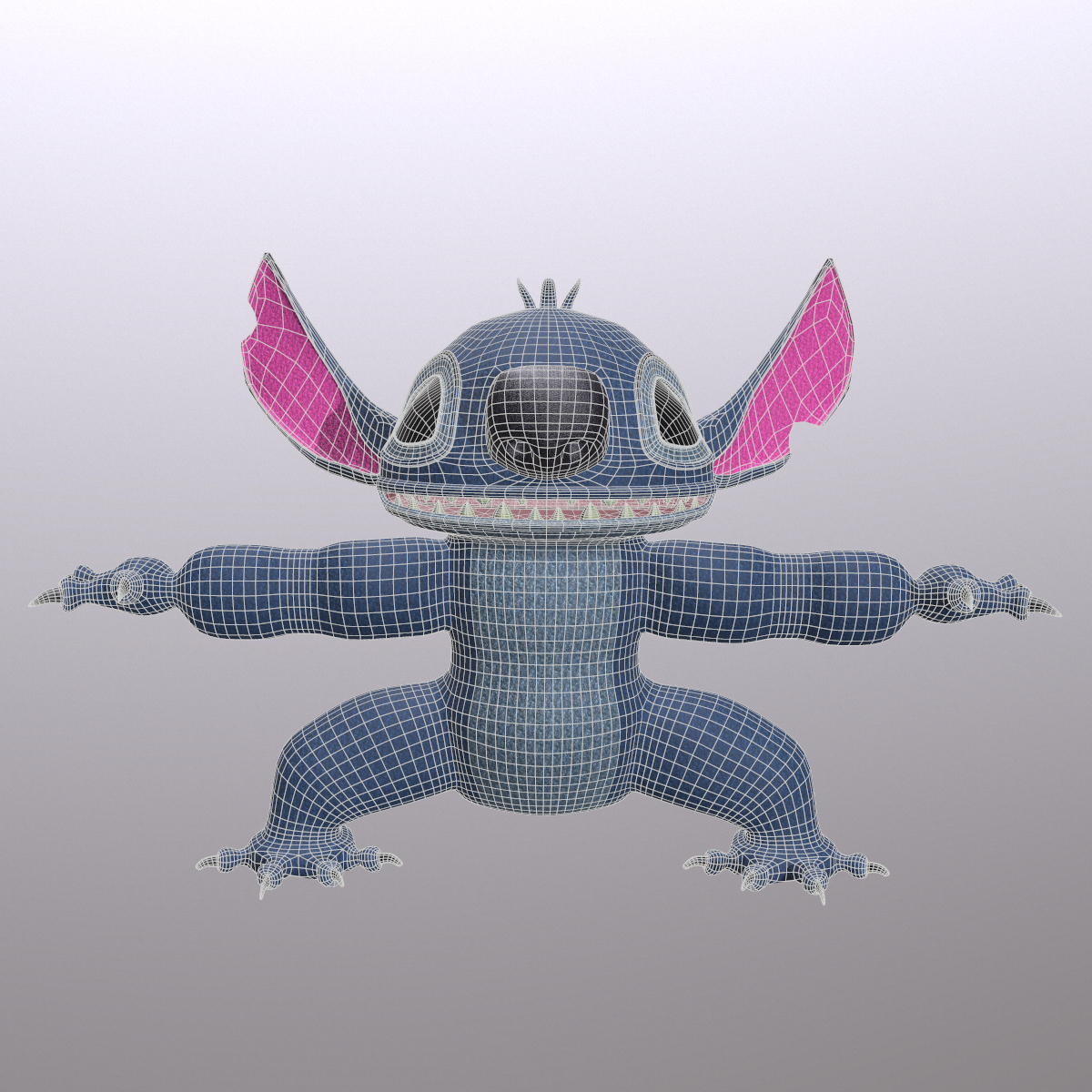 3D character alien stitch model - TurboSquid 1442274