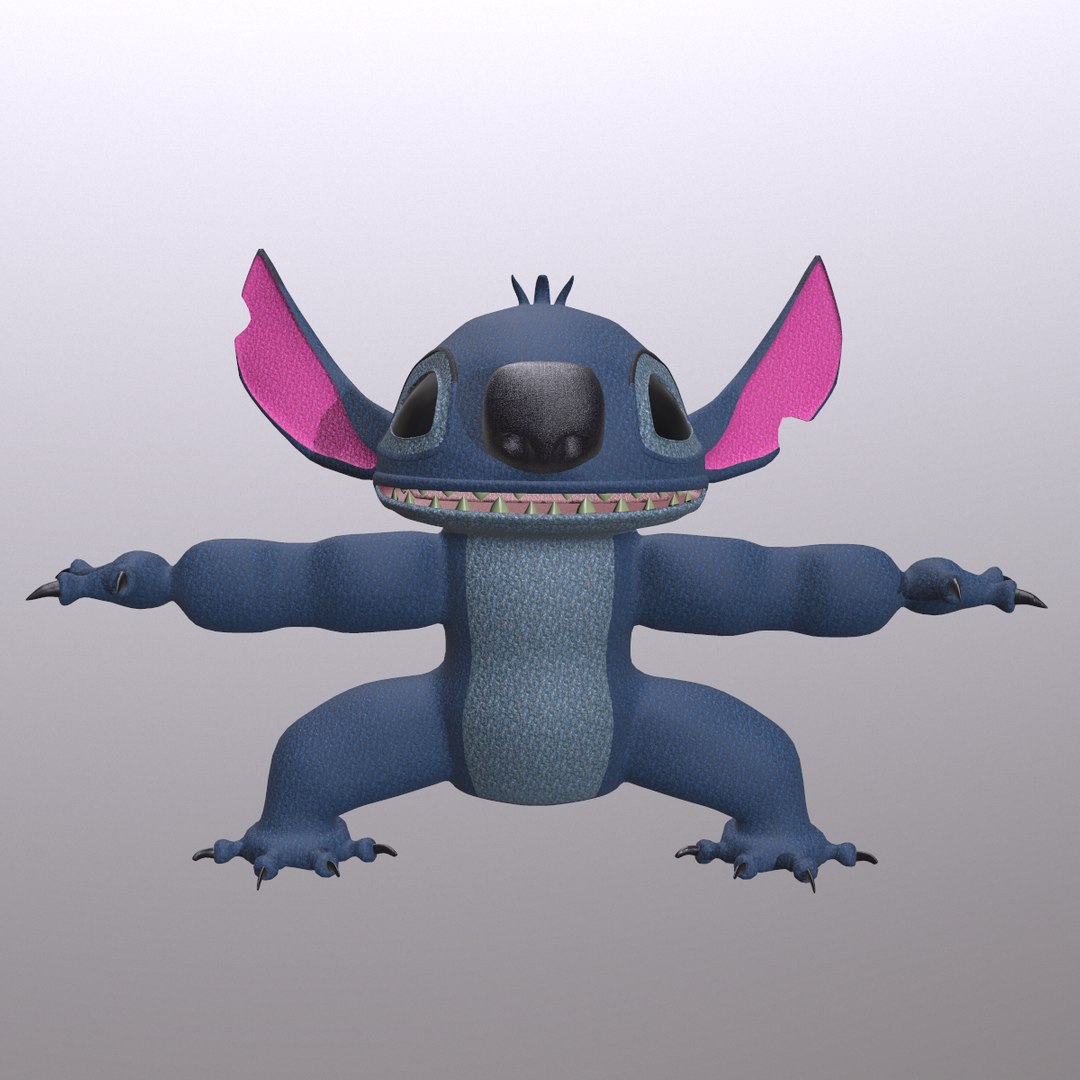 3D Character Alien Stitch Model - TurboSquid 1442274