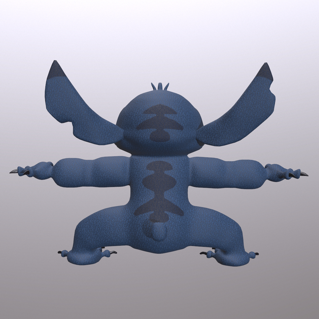 3D character alien stitch model - TurboSquid 1442274
