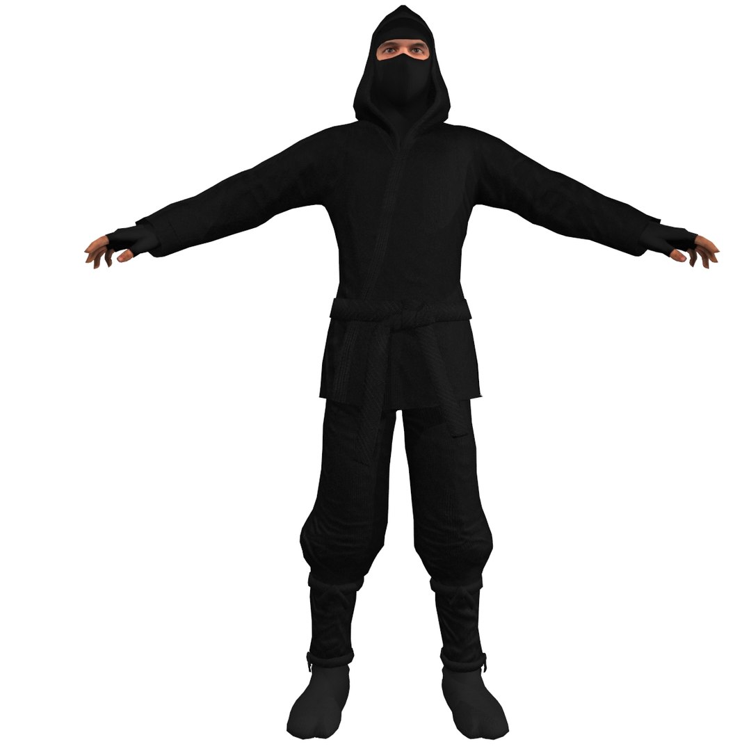 3d rigged ninja 1