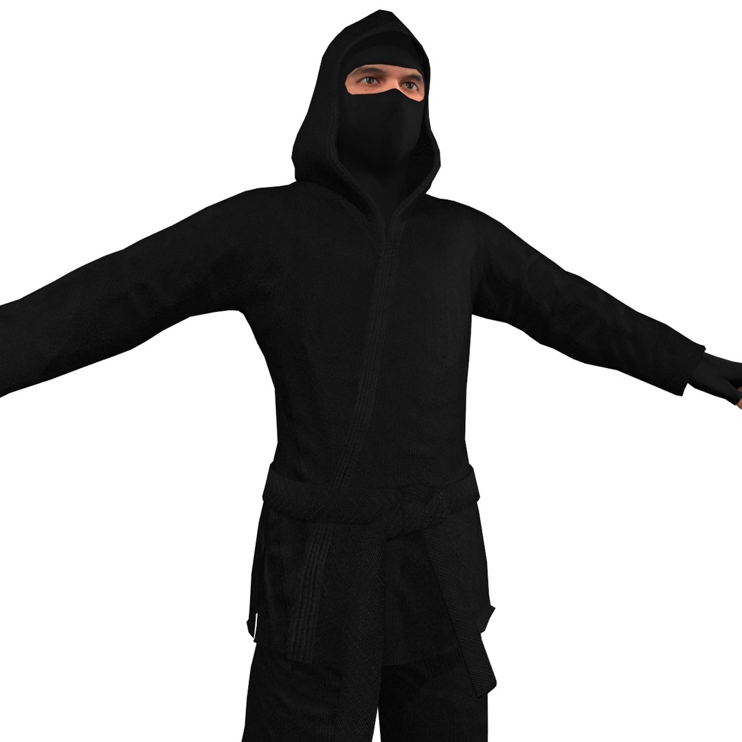 3d rigged ninja 1