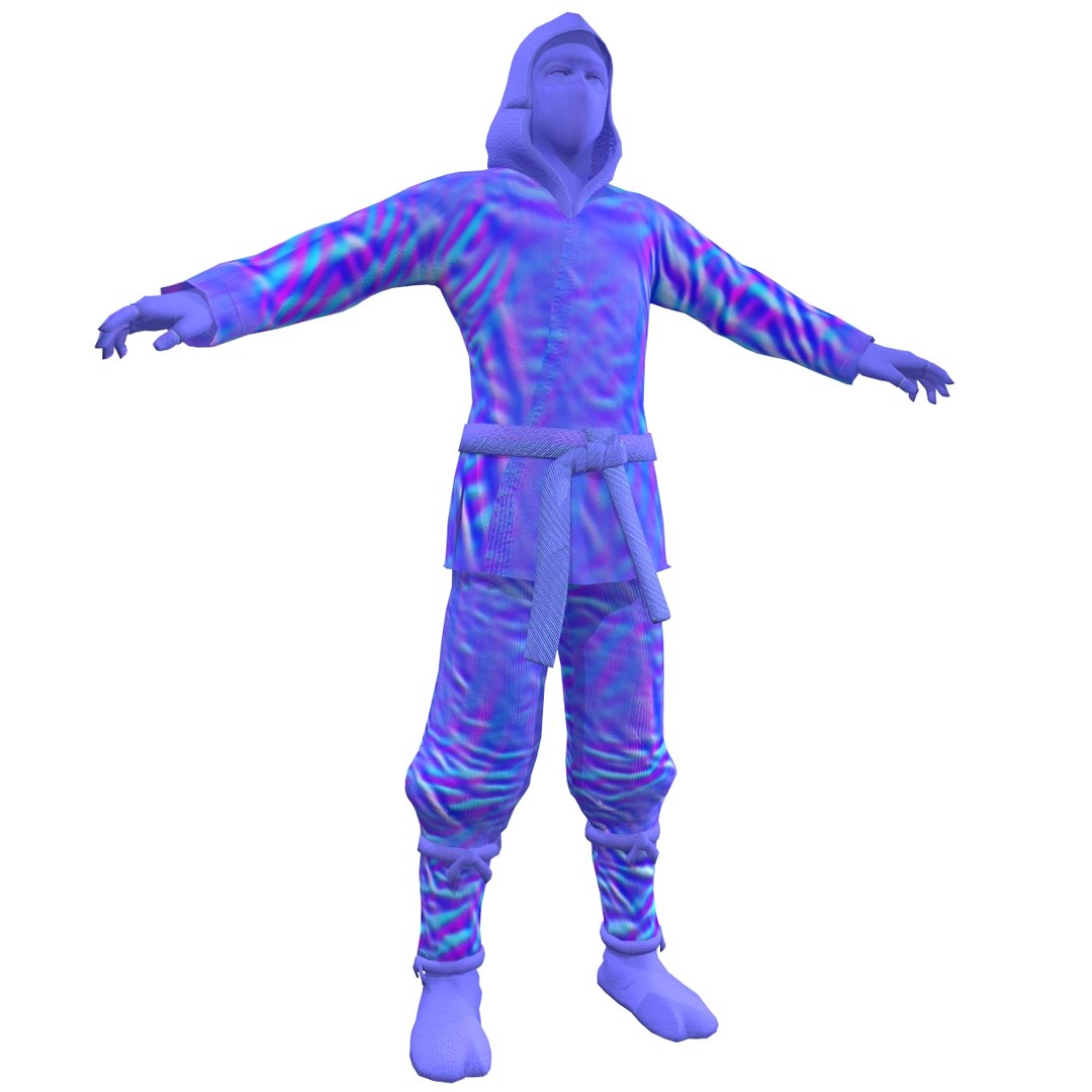 3d rigged ninja 1
