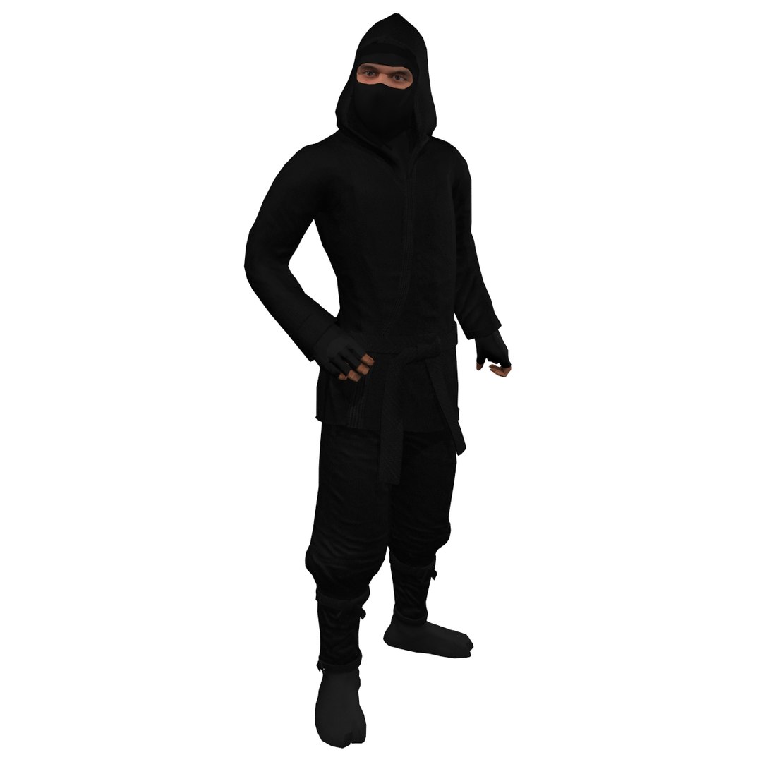 3d rigged ninja 1