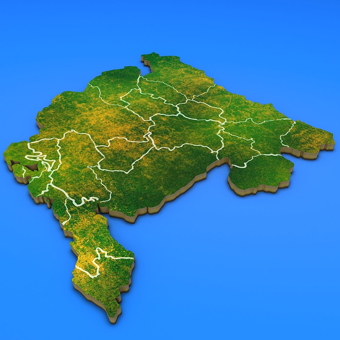 3d Montenegro Country Model