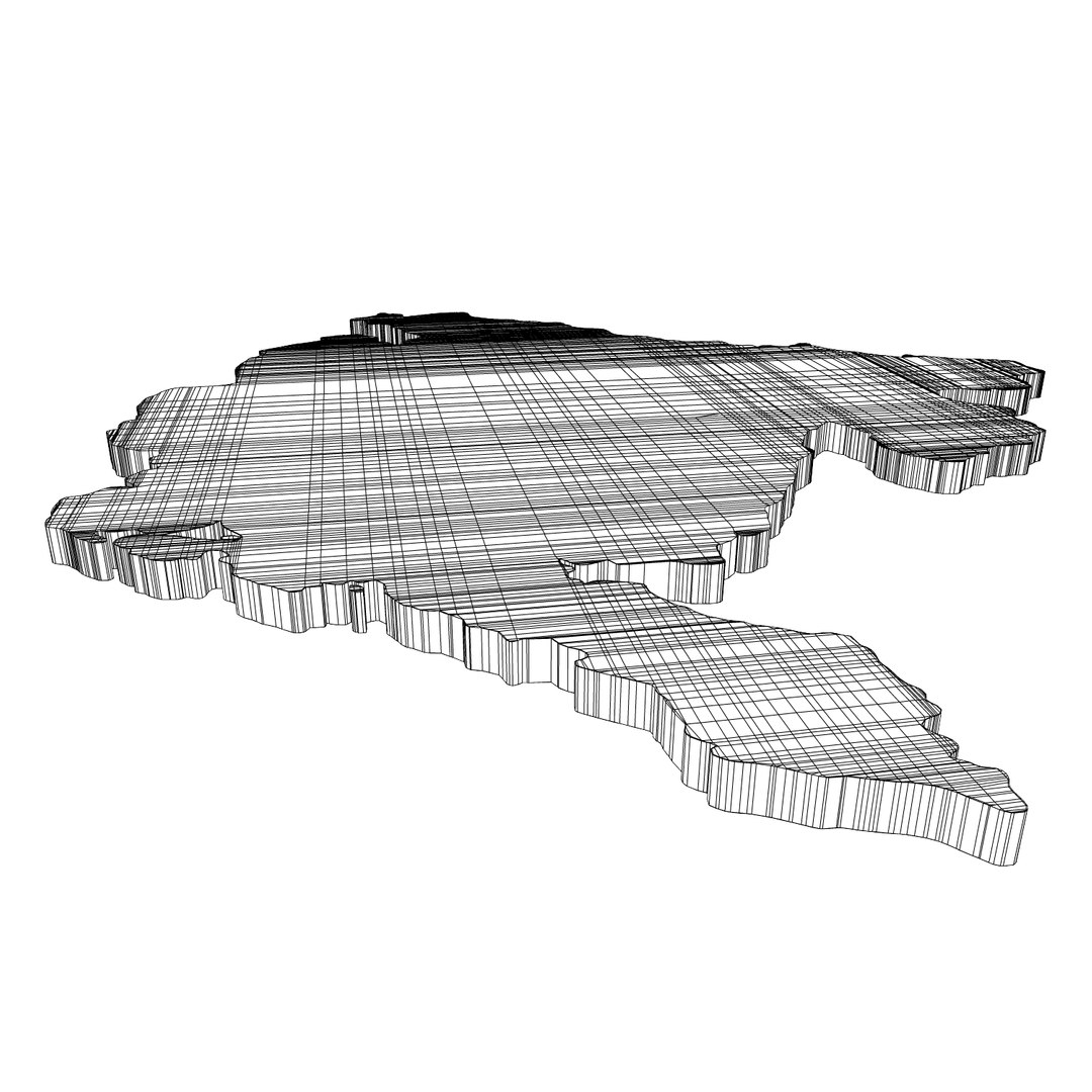 3d Montenegro Country Model