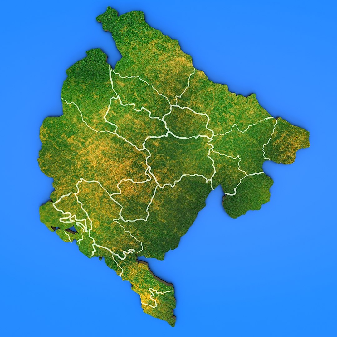3d Montenegro Country Model