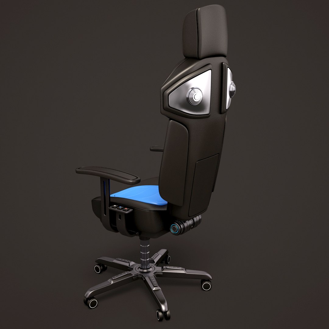 Sci Fi Lab Table Chair 3D Model - TurboSquid 1236016