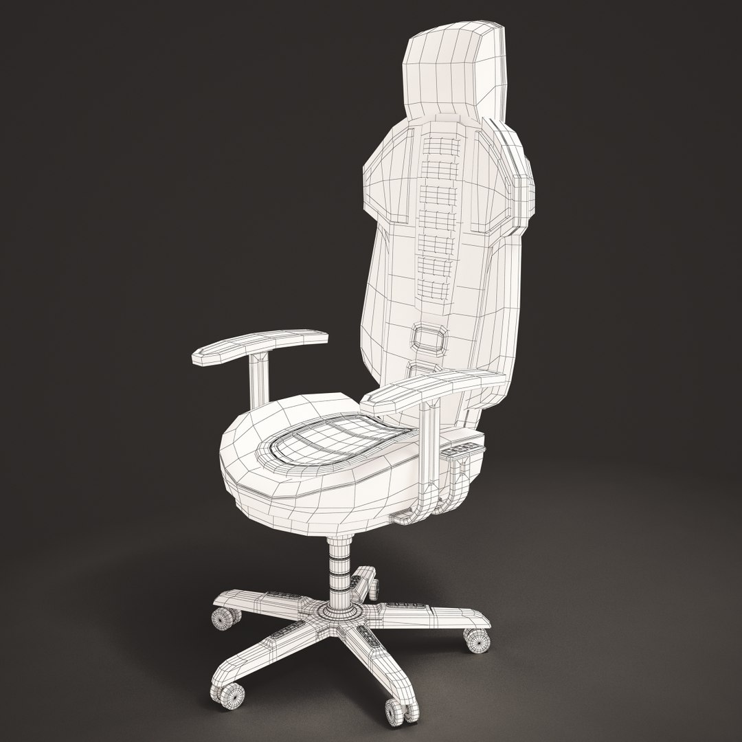 Sci Fi Lab Table Chair 3D Model - TurboSquid 1236016