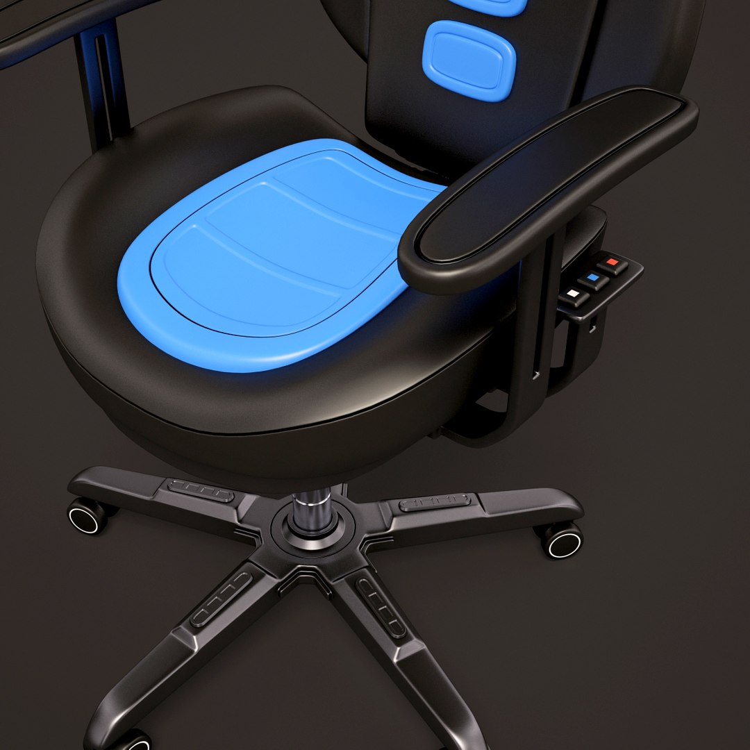 Sci Fi Lab Table Chair 3D Model - TurboSquid 1236016