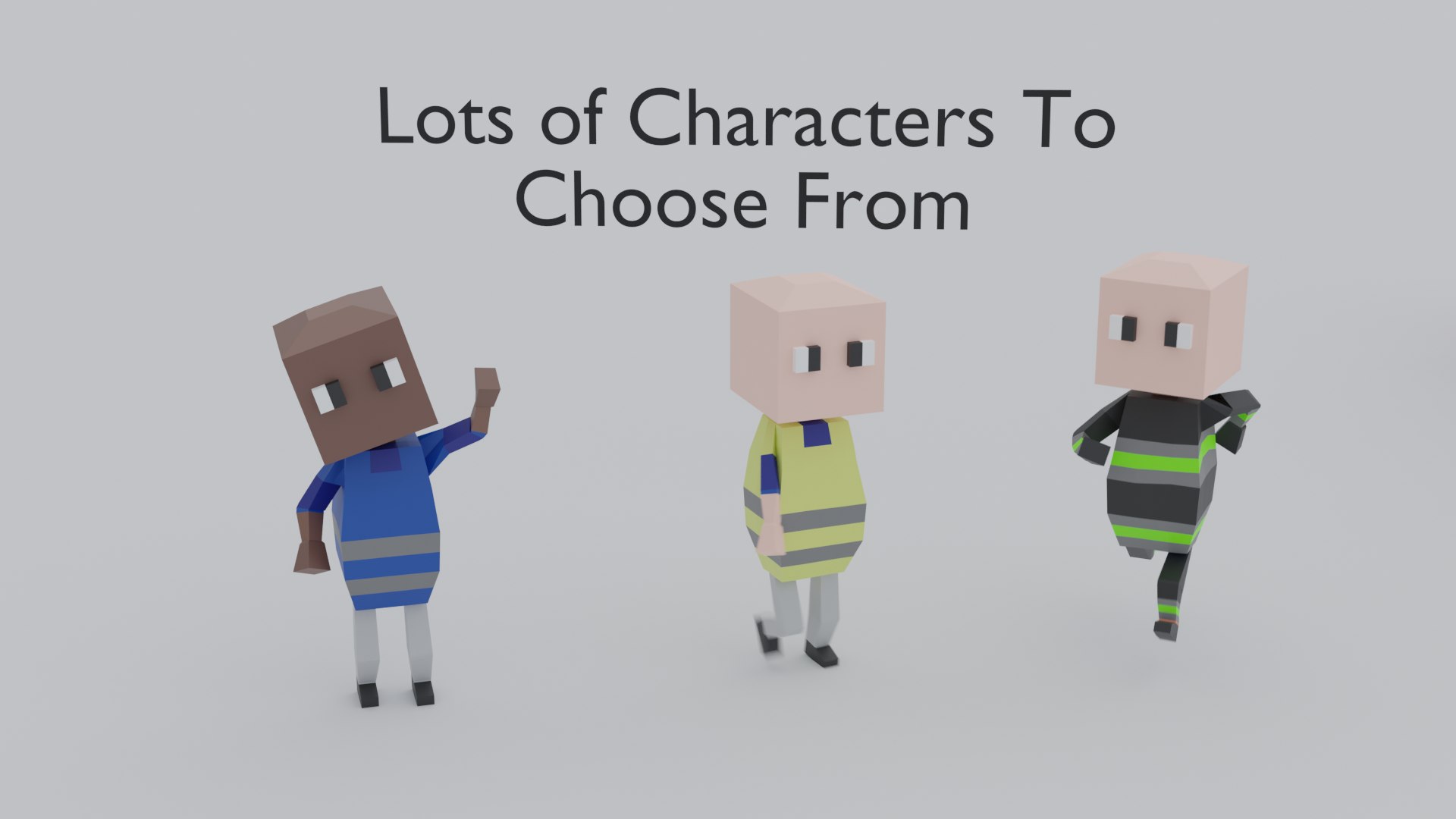 Fully Rigged Low Poly Game Characters 3D Model - TurboSquid 1748624