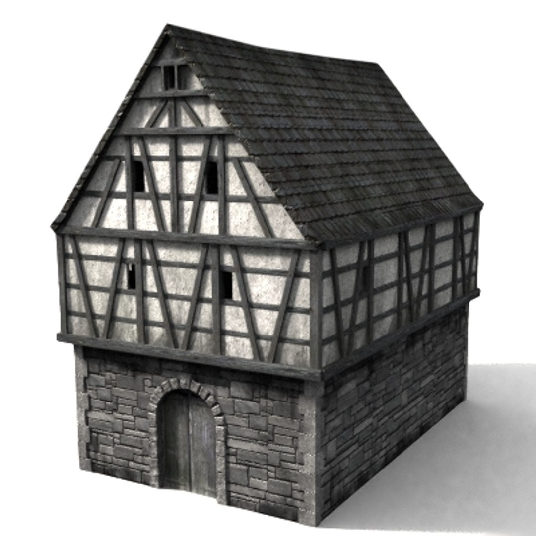 3d Medieval Townbuildings