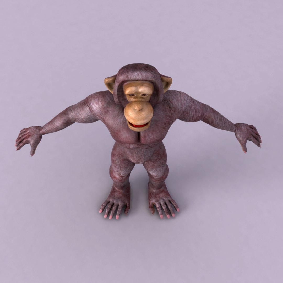 3d Cartoon Monkey