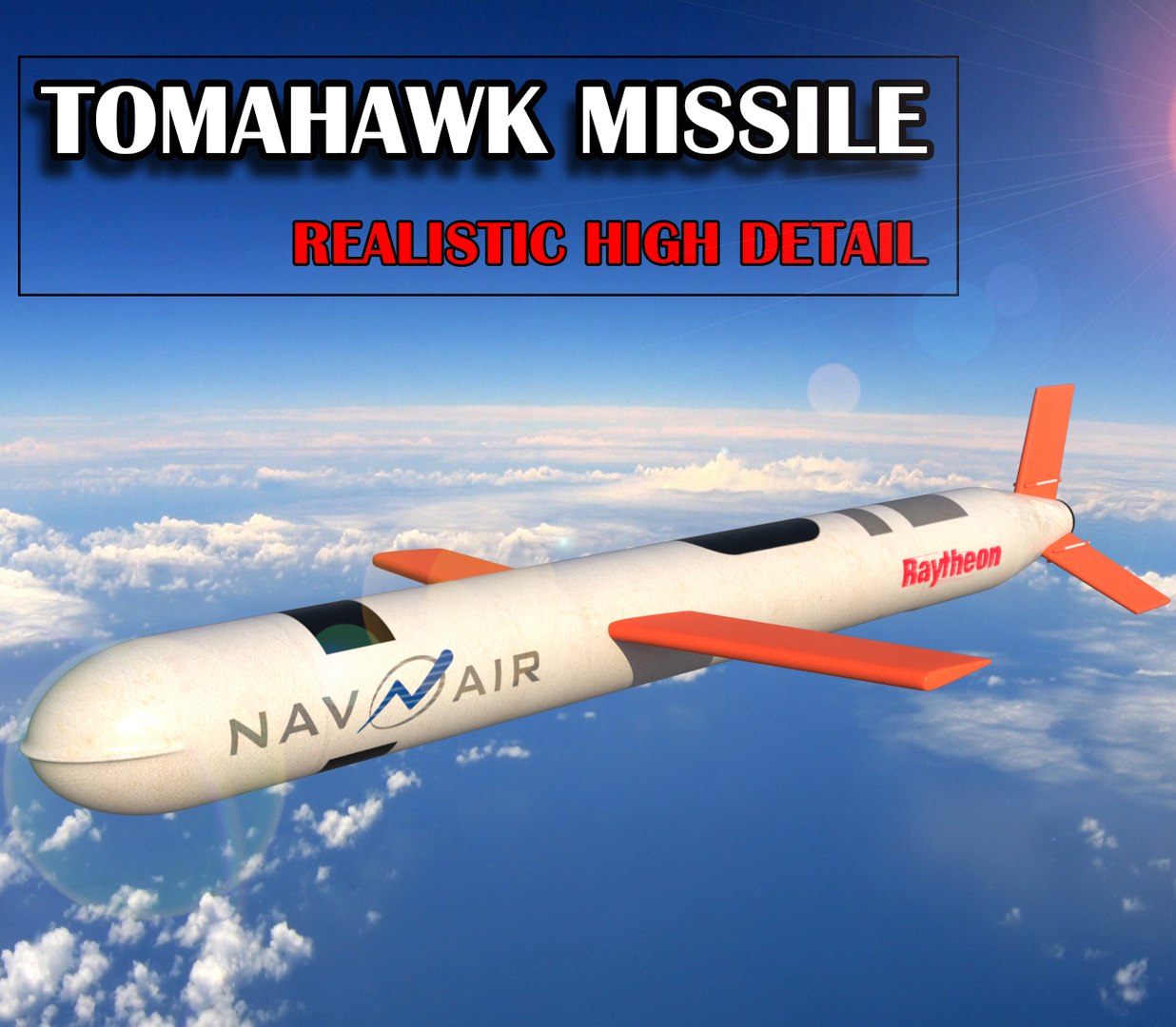 Tomahawk Cruise Missile 3D Model - TurboSquid 1167022