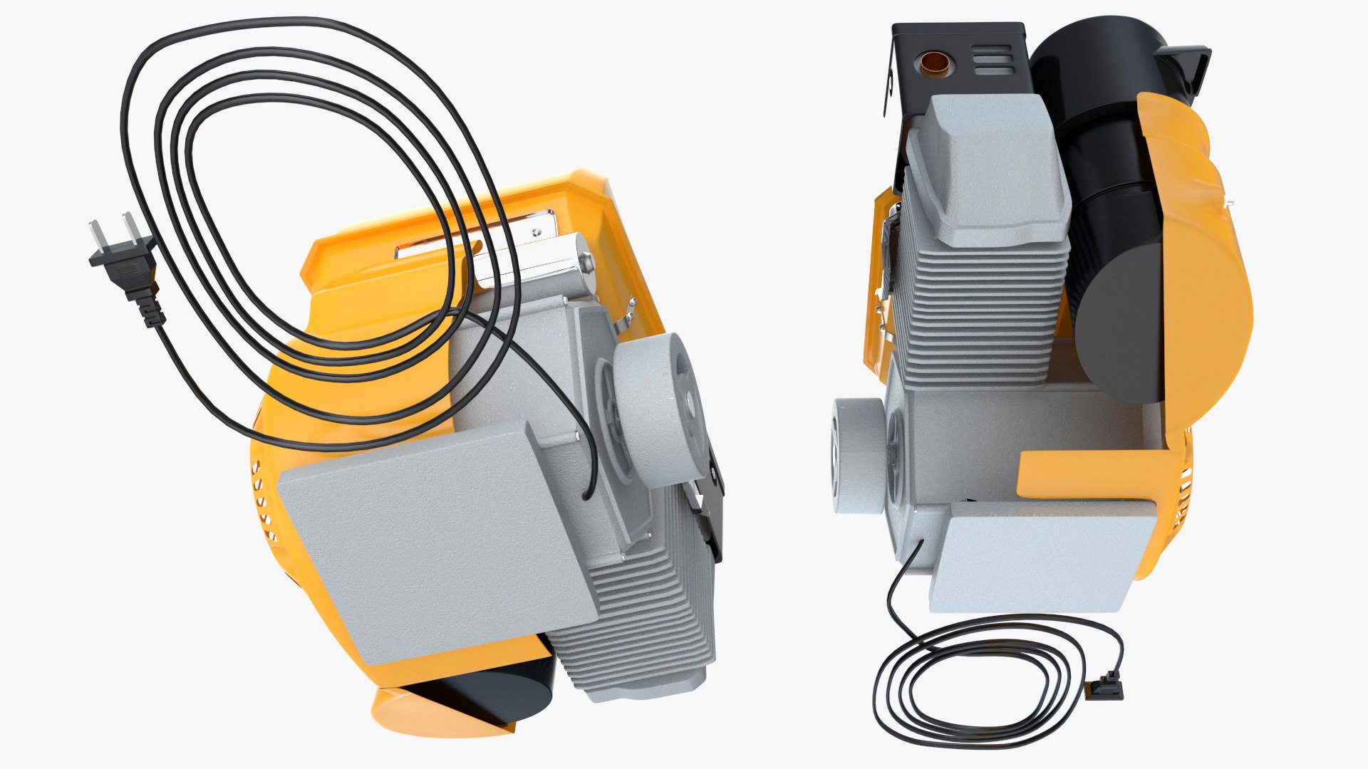 3D Single Cylinder Gasoline Engine Yellow - TurboSquid 2154641