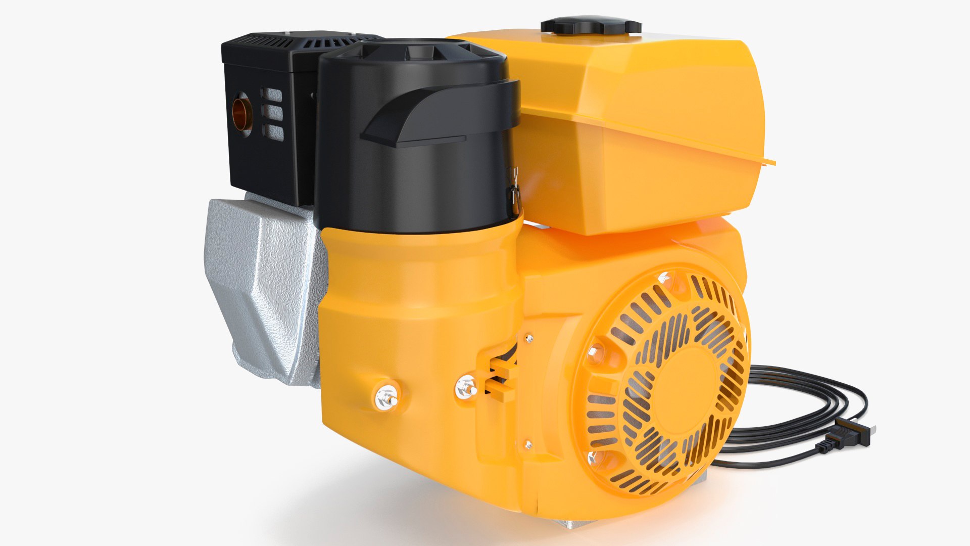 3D Single Cylinder Gasoline Engine Yellow - TurboSquid 2154641