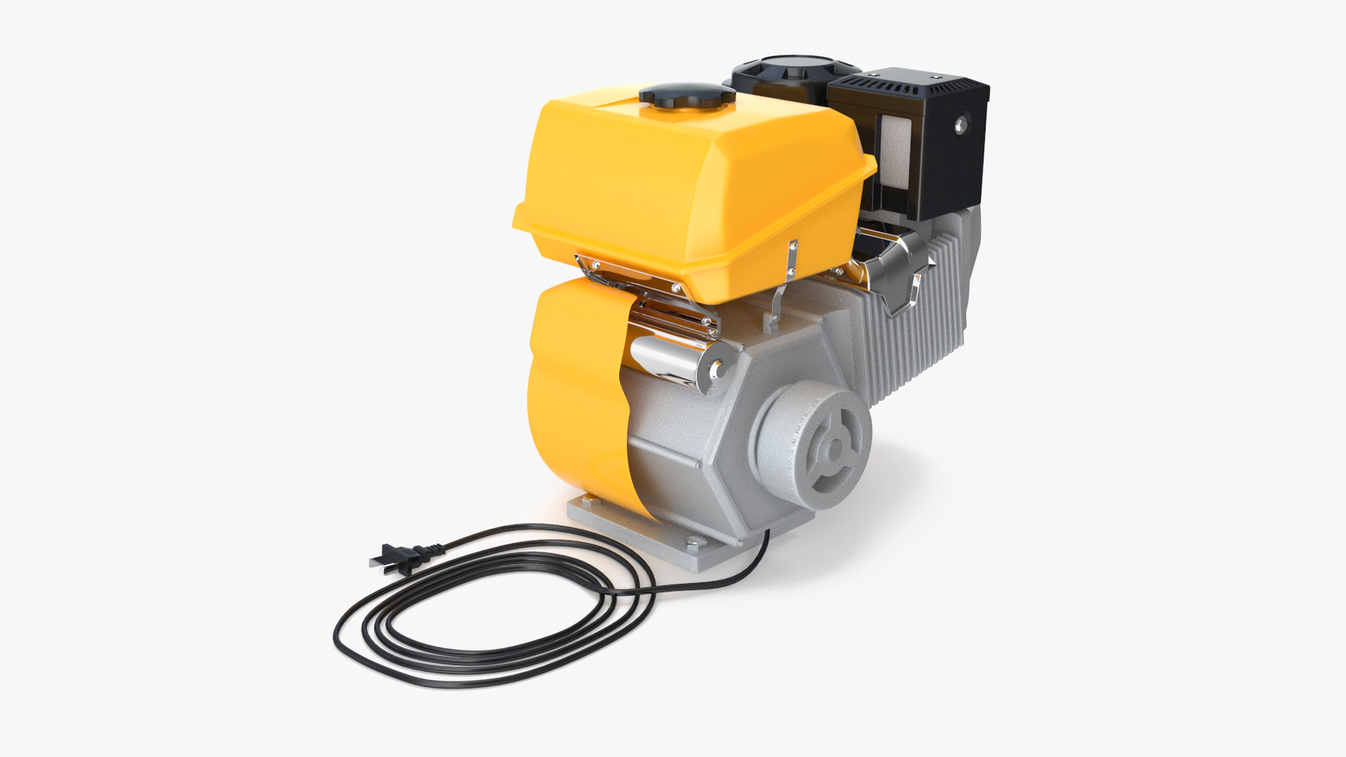 3D Single Cylinder Gasoline Engine Yellow - TurboSquid 2154641