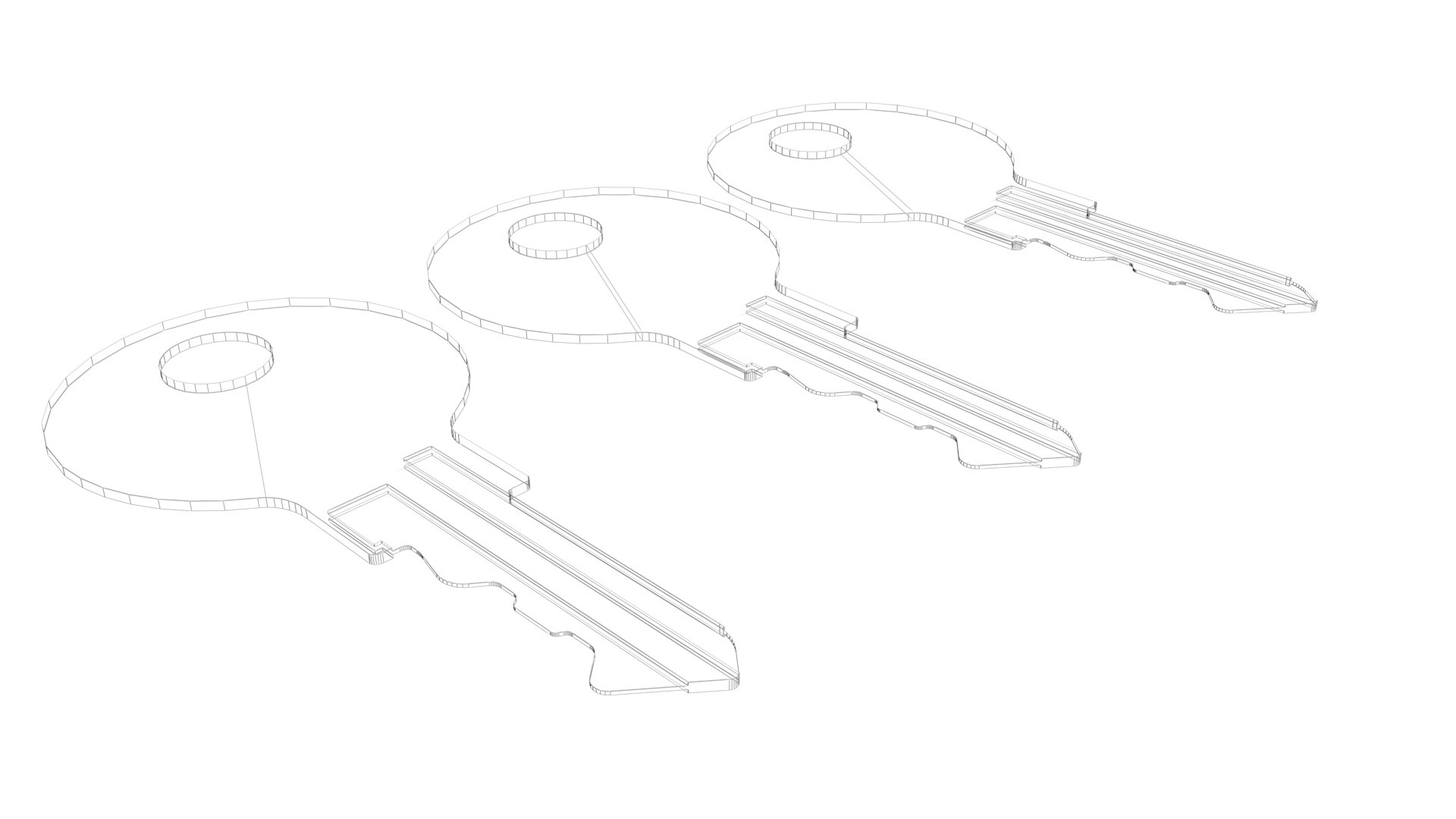 3D Keys - TurboSquid 1868313