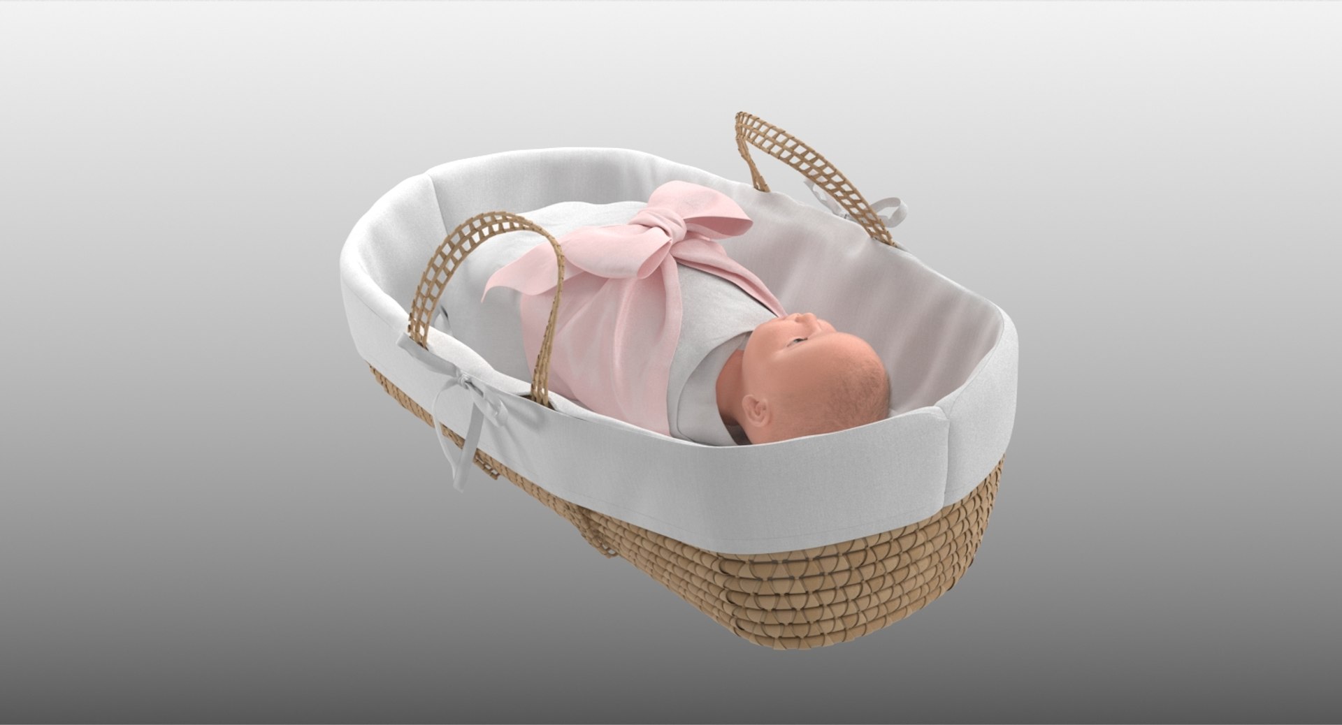 3D Model Realistic Baby Basket - TurboSquid 1298215