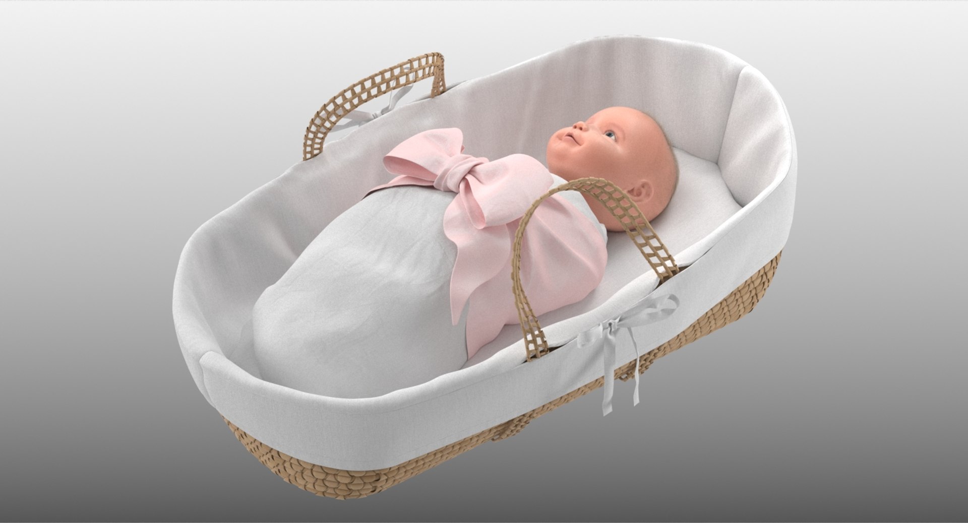 3D Model Realistic Baby Basket - TurboSquid 1298215