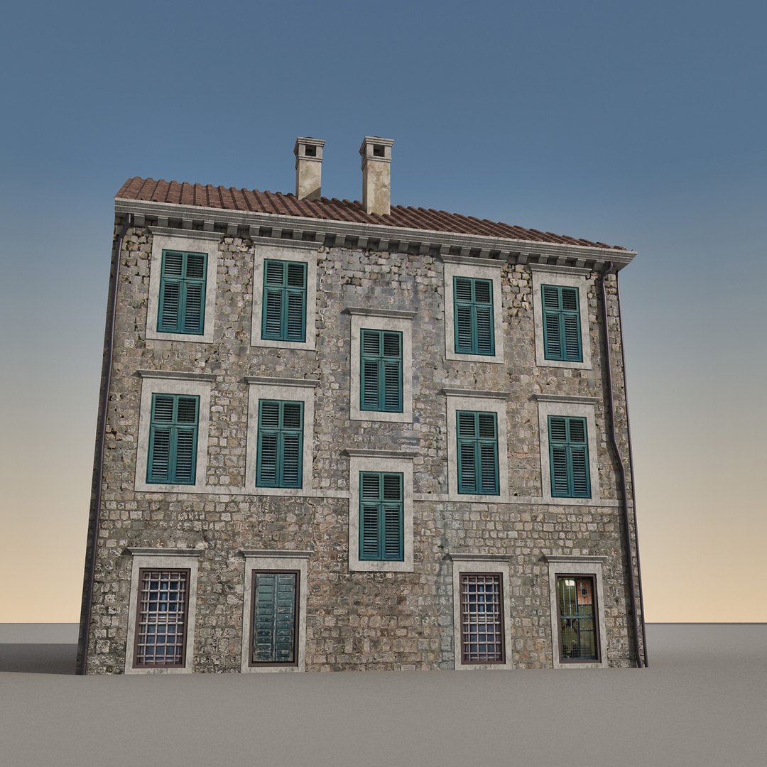 3d Model Of Building Italian