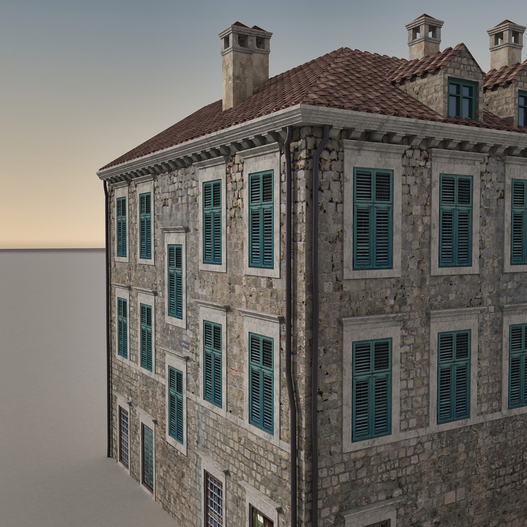 3d Model Of Building Italian