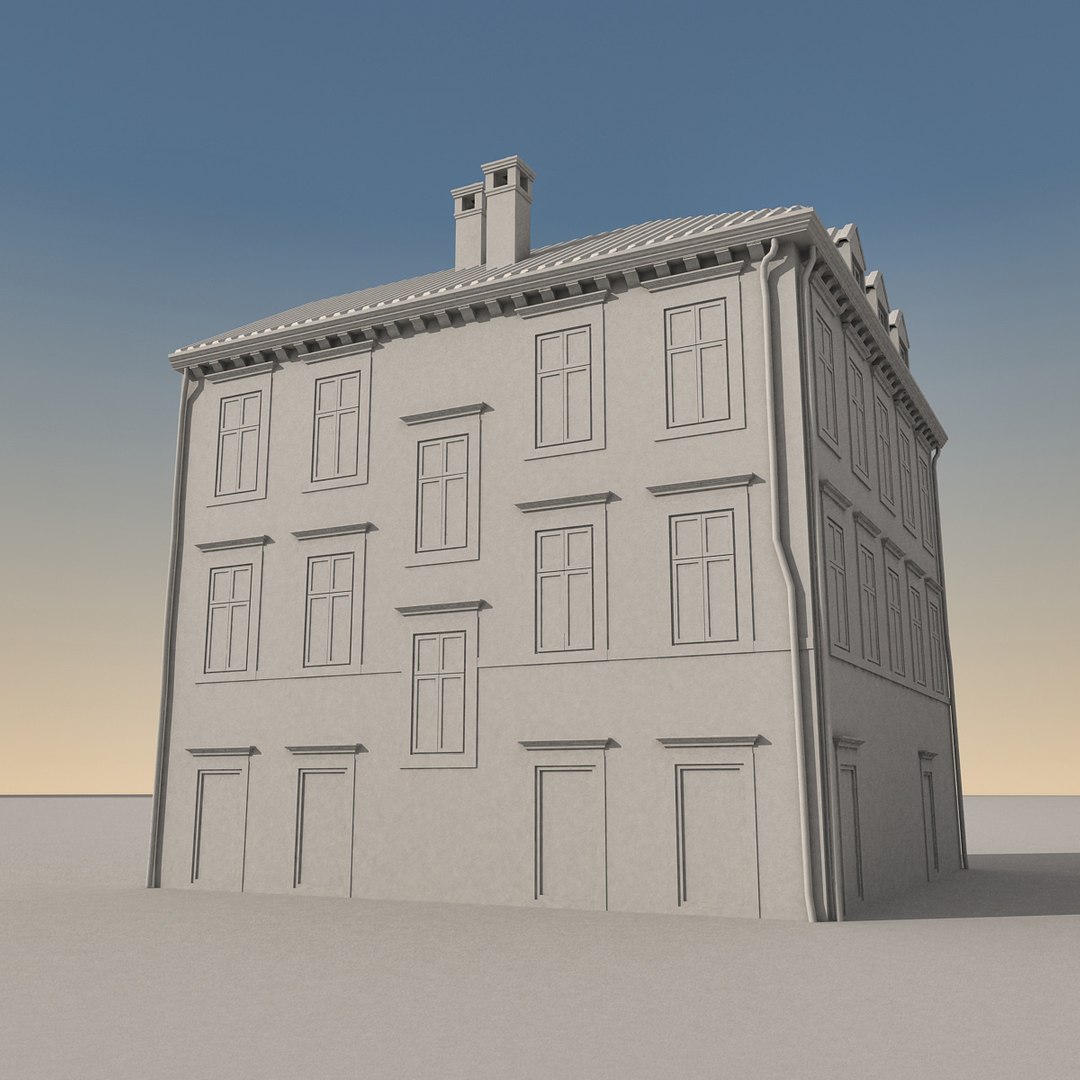 3d Model Of Building Italian