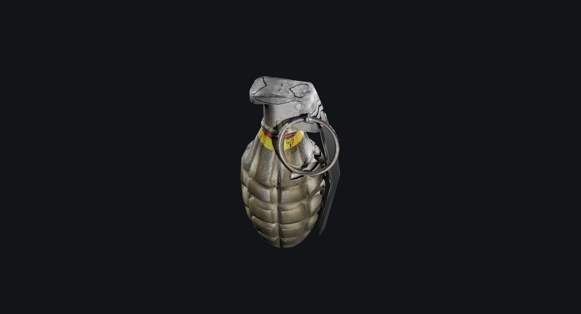 3D Model World War 2 US Hand Grenade - TurboSquid 2104953