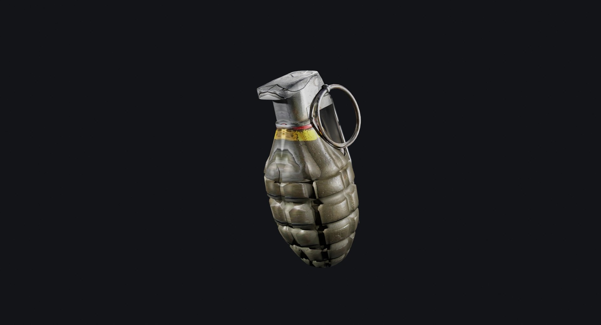 3D Model World War 2 US Hand Grenade - TurboSquid 2104953