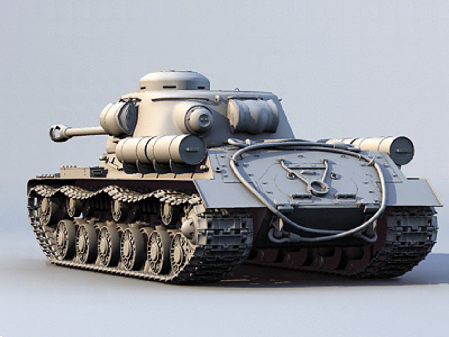 Russian Tank Is-2 3d Model
