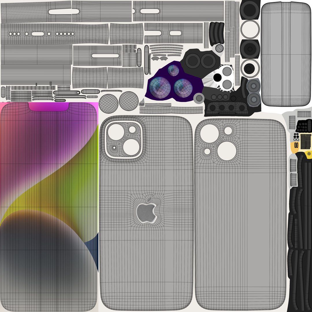 3D IPhone 14 Starlight - TurboSquid 1987400