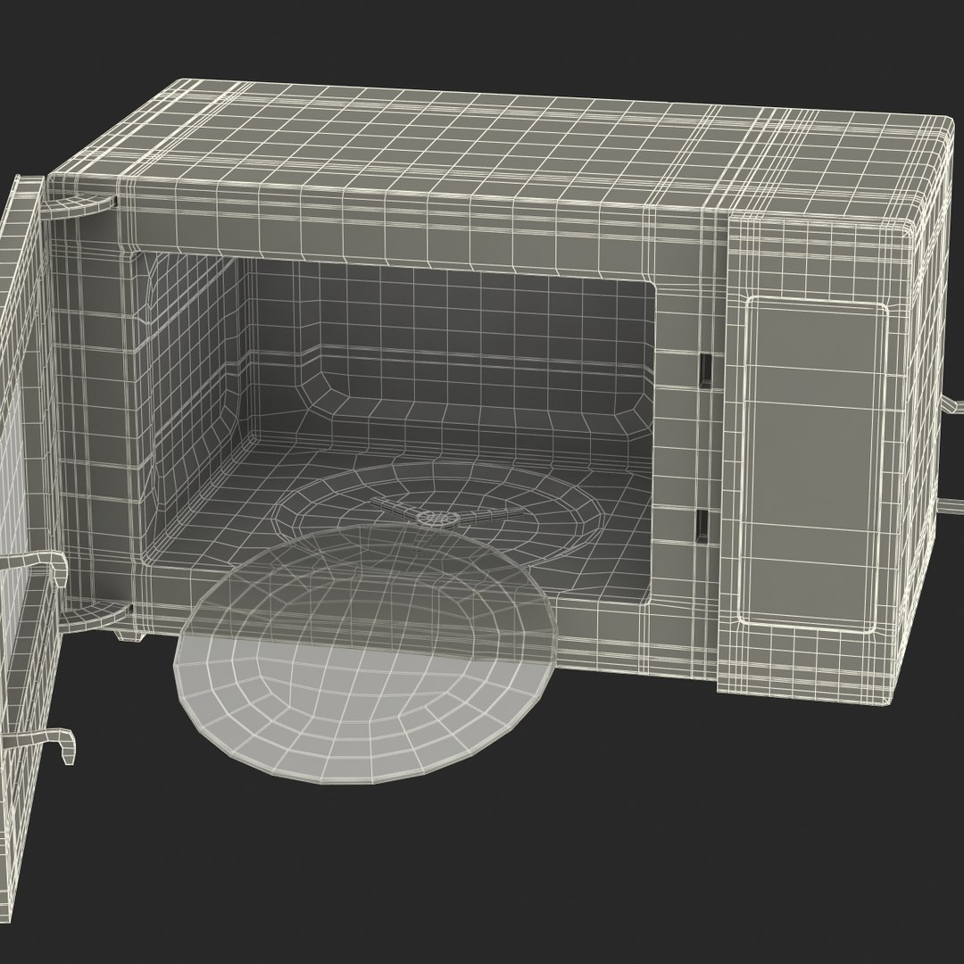Microwave Oven Panasonic Modeled 3d Model