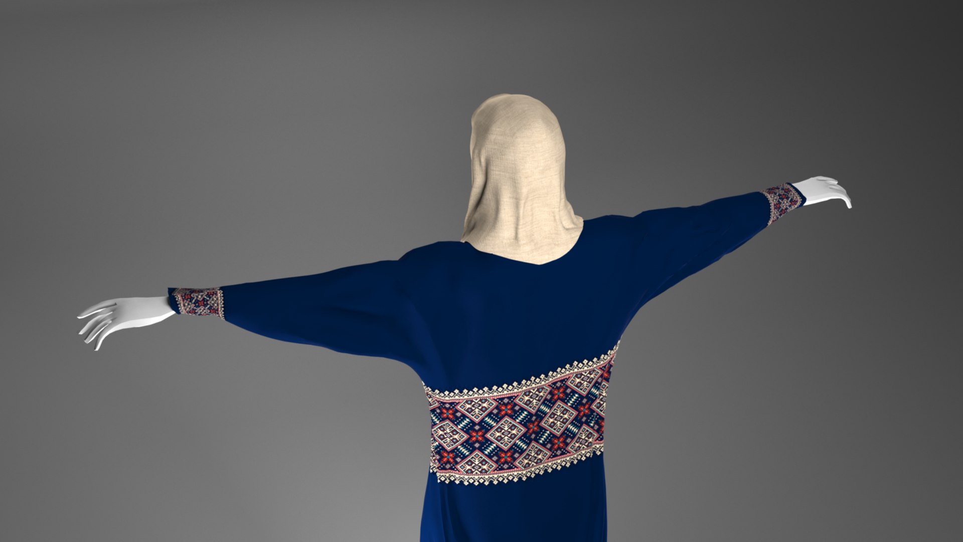Arabic dress with Hijab 3D model - TurboSquid 2084546