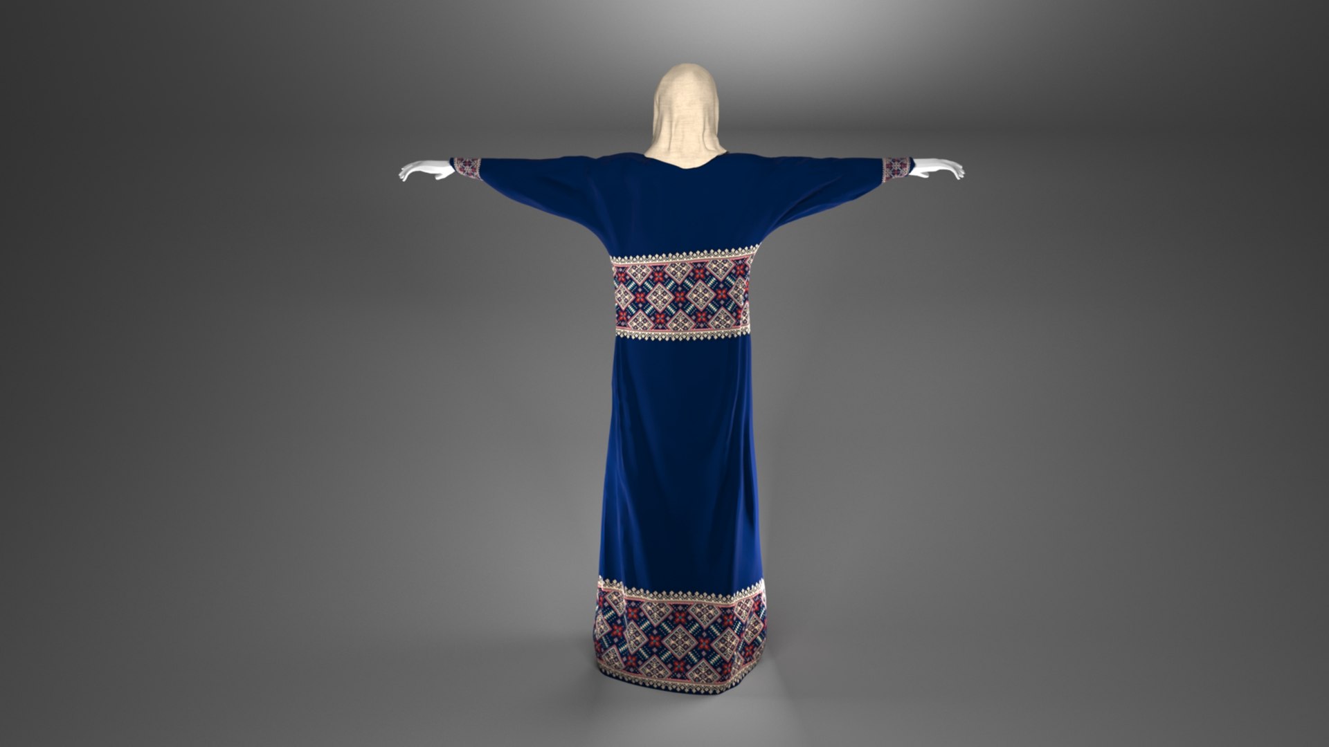 Arabic dress with Hijab 3D model - TurboSquid 2084546