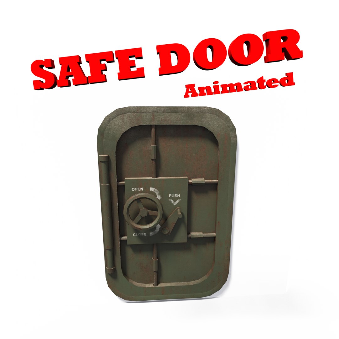 Bunker Door Low Poly Model - TurboSquid 1821402