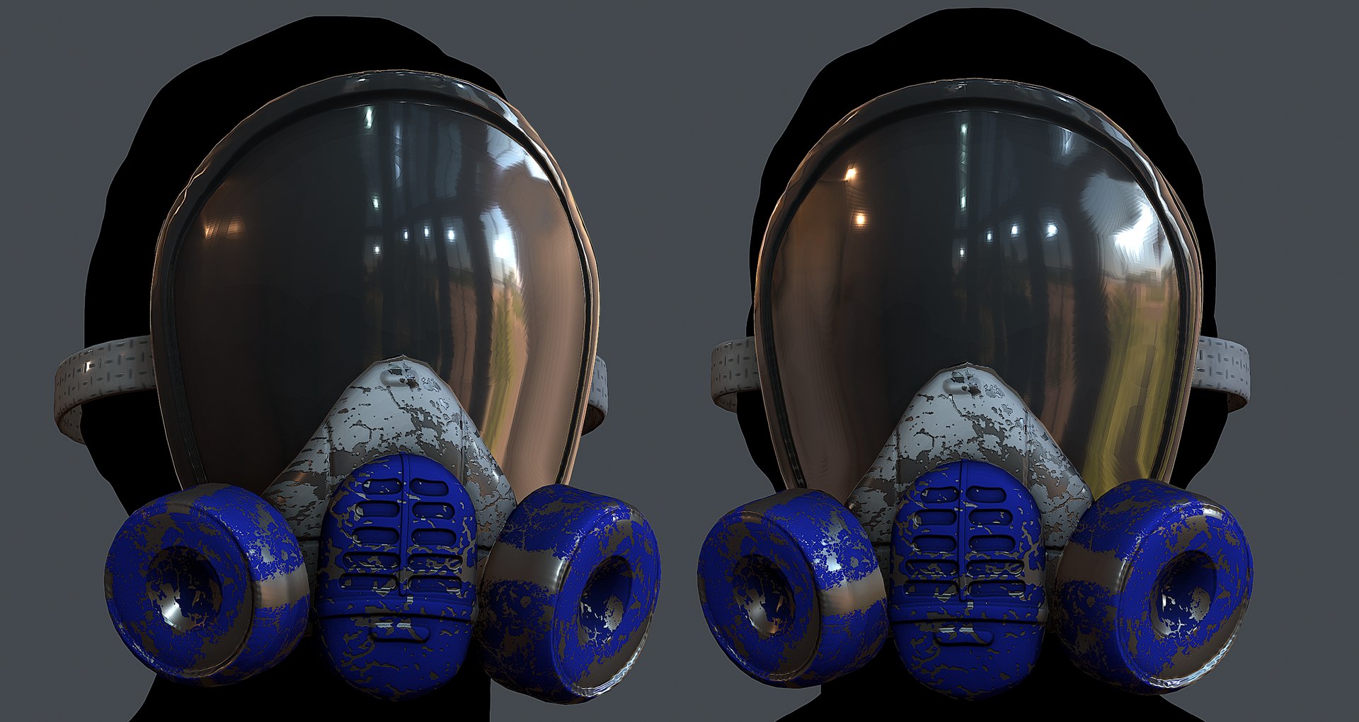 3D gas mask model - TurboSquid 1695196