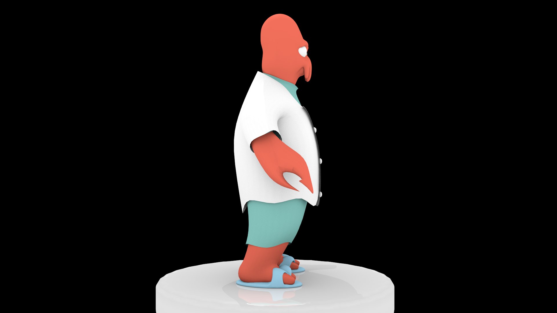 High-poly Zoidberg 3d 3ds