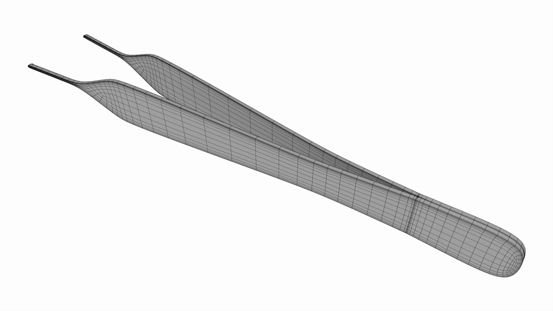 3D Model Operating Tissue Forceps Surgical Instrument - TurboSquid 2224883