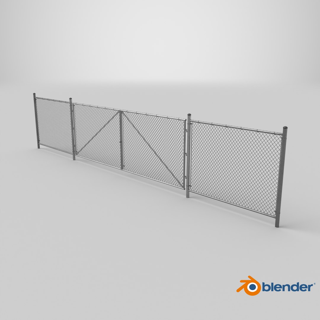 3D Chain Link Gate Model - TurboSquid 2318208