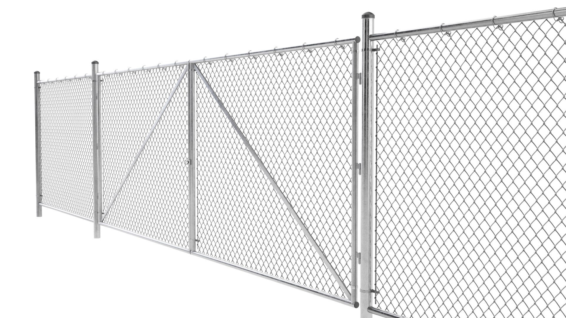 3D Chain Link Gate Model - TurboSquid 2318208