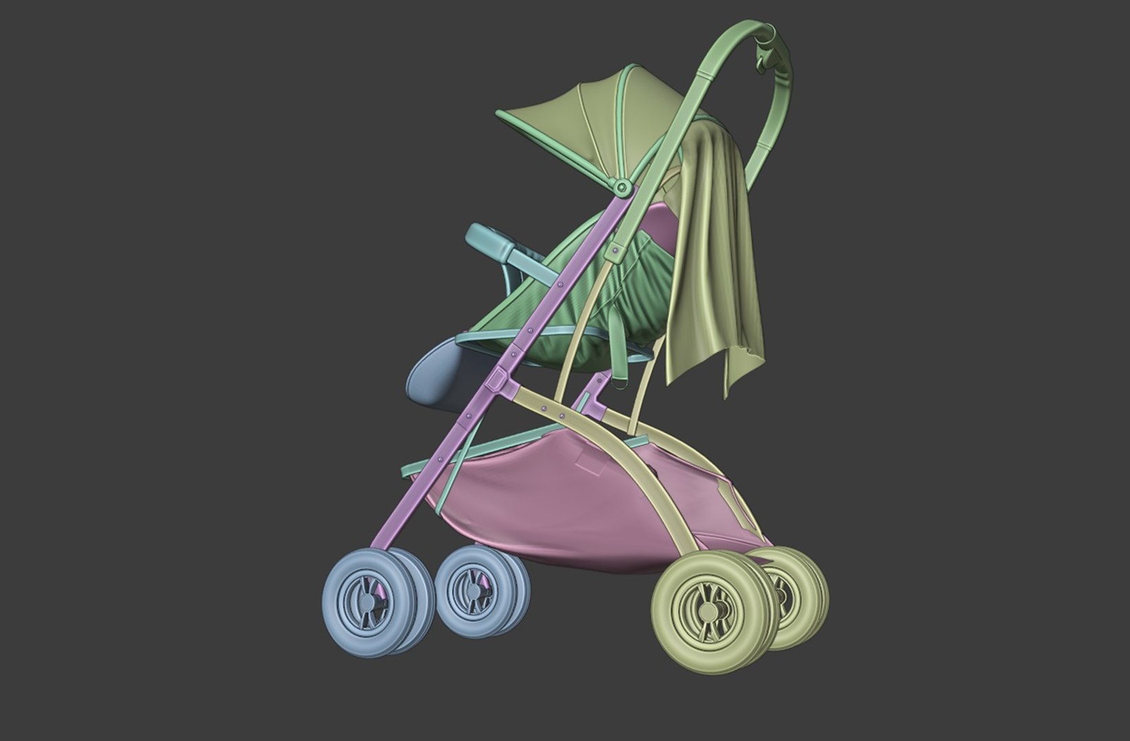 Modeled Baby Strollers 3D - TurboSquid 1640031