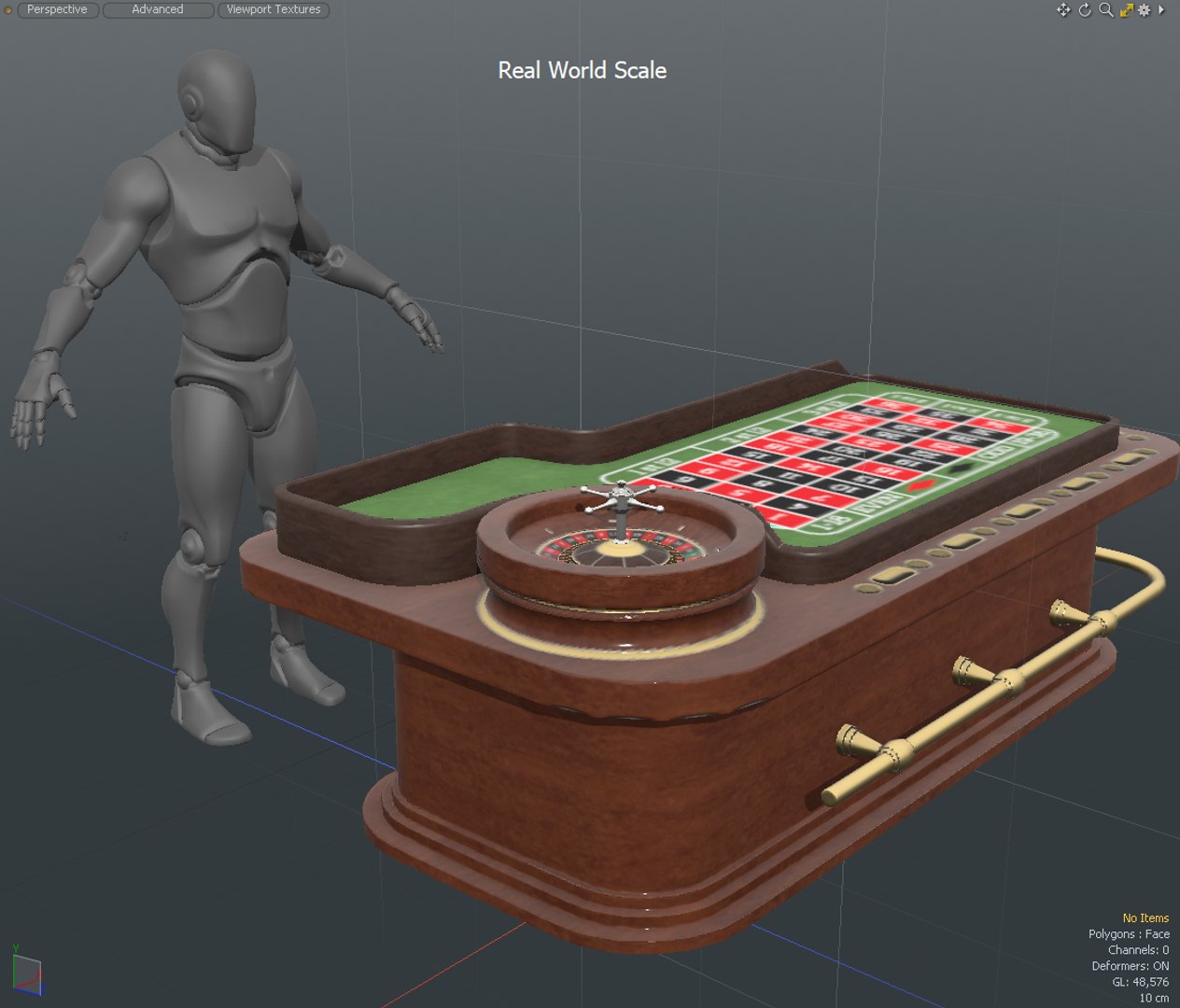 Roulette Table 3D Model - TurboSquid 1295995