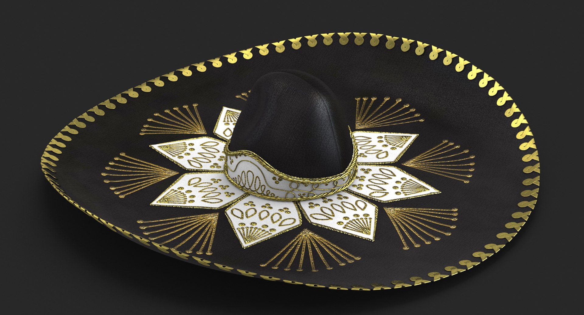 3D sombreros set mexican model - TurboSquid 1168339
