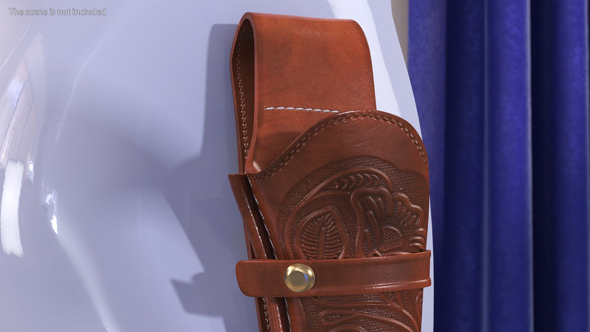 Leather Holster Empty 3D Model - TurboSquid 1808631