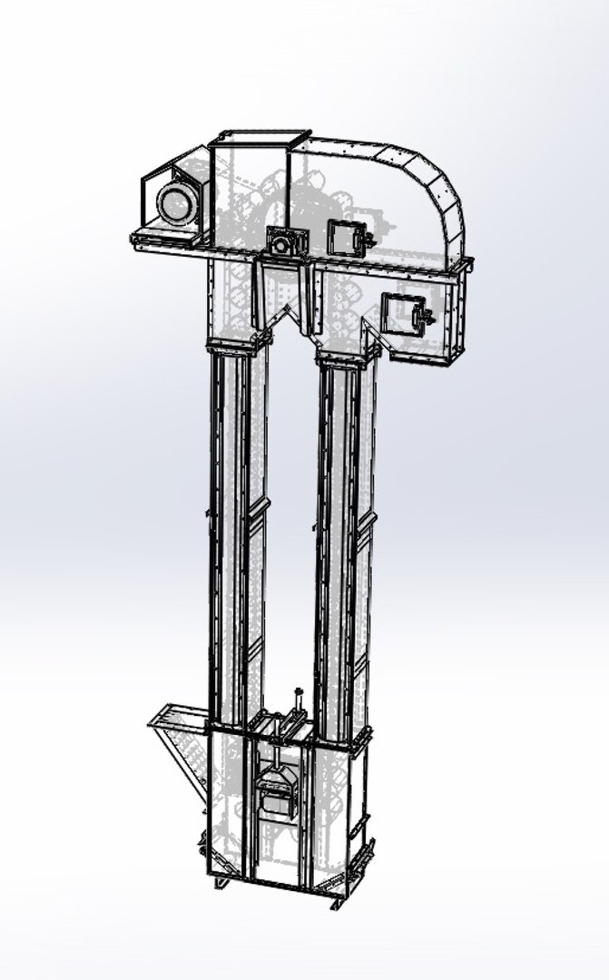 3D Model Bucket Elevator Ready For Manifacture - TurboSquid 2216766