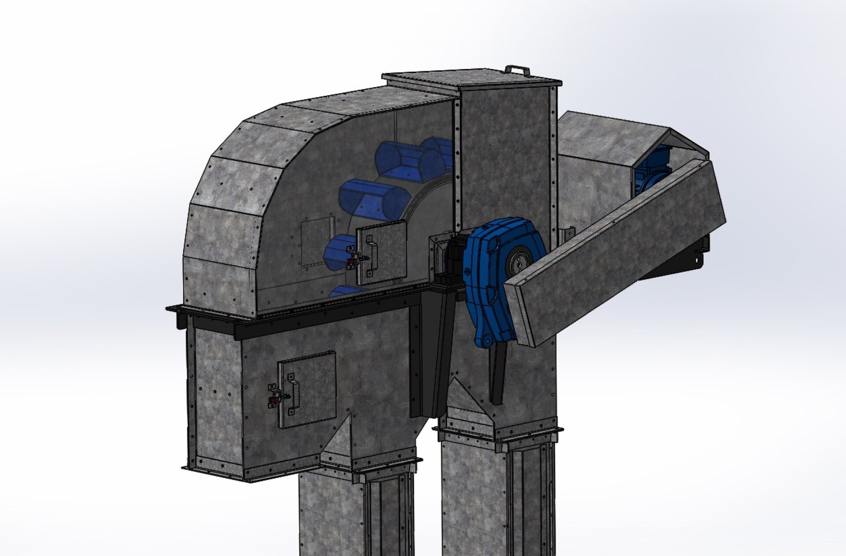 3D Model Bucket Elevator Ready For Manifacture - TurboSquid 2216766