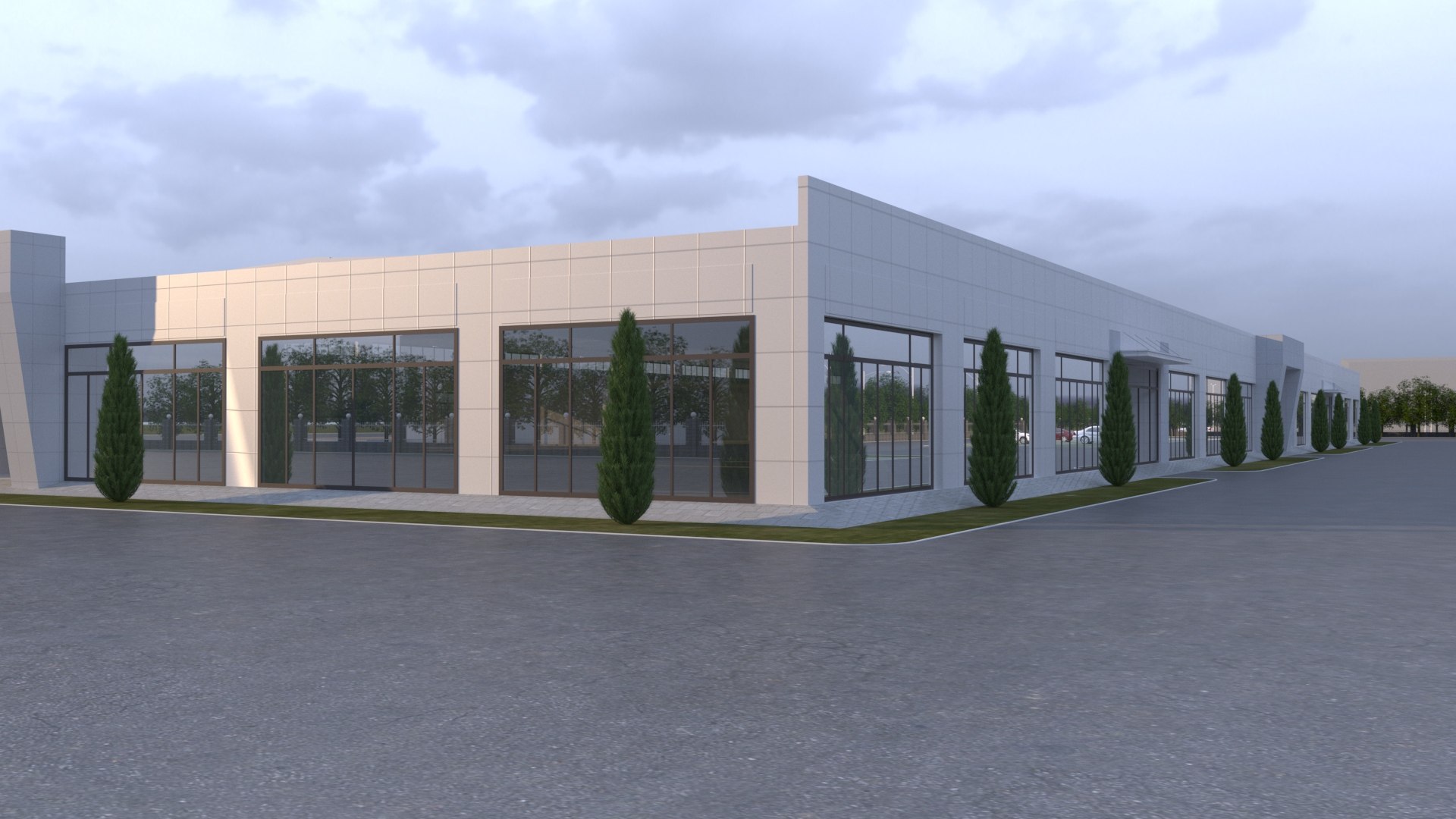 3D Industrial Building Model - TurboSquid 2242171