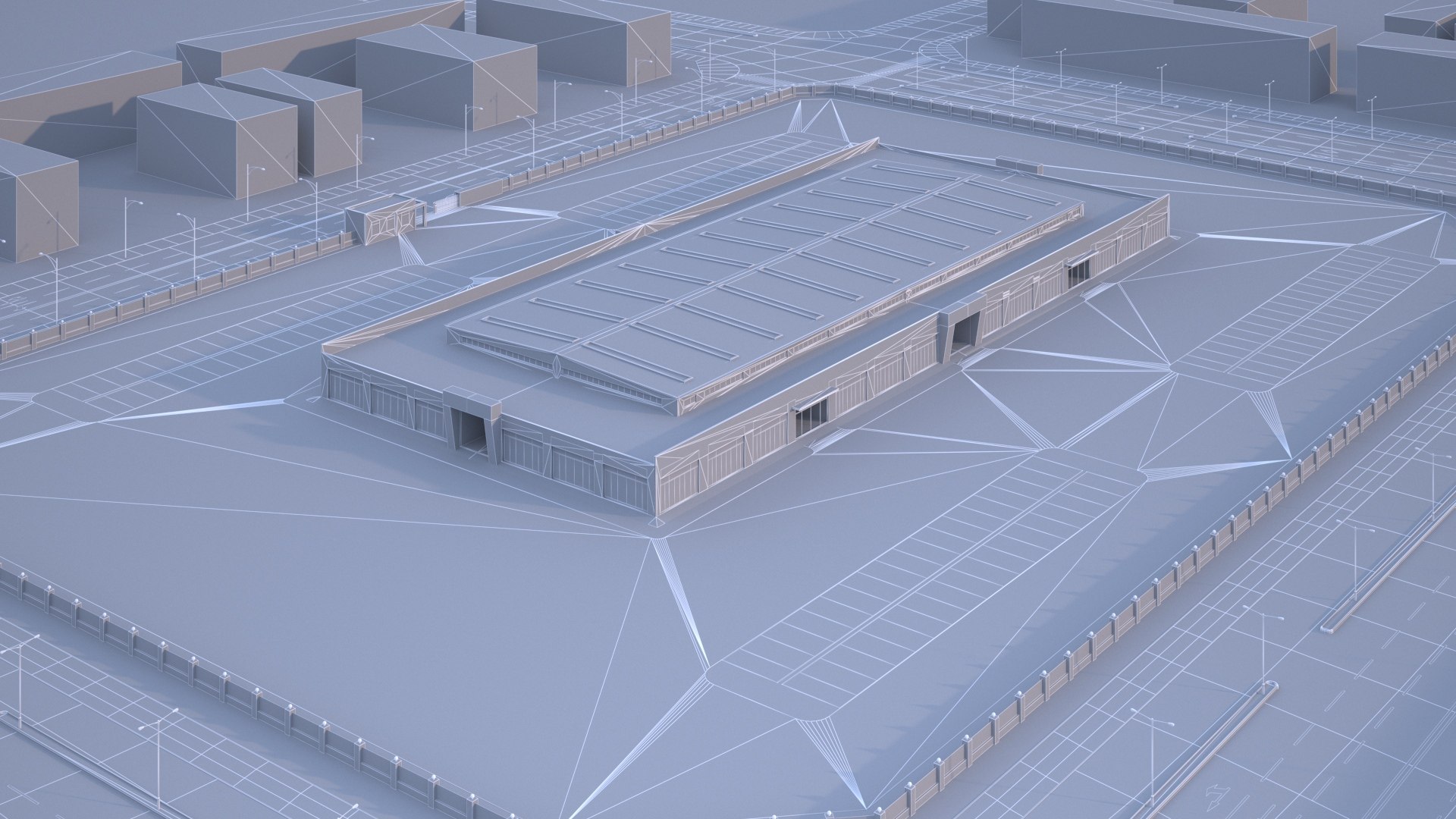 3D Industrial Building Model - TurboSquid 2242171