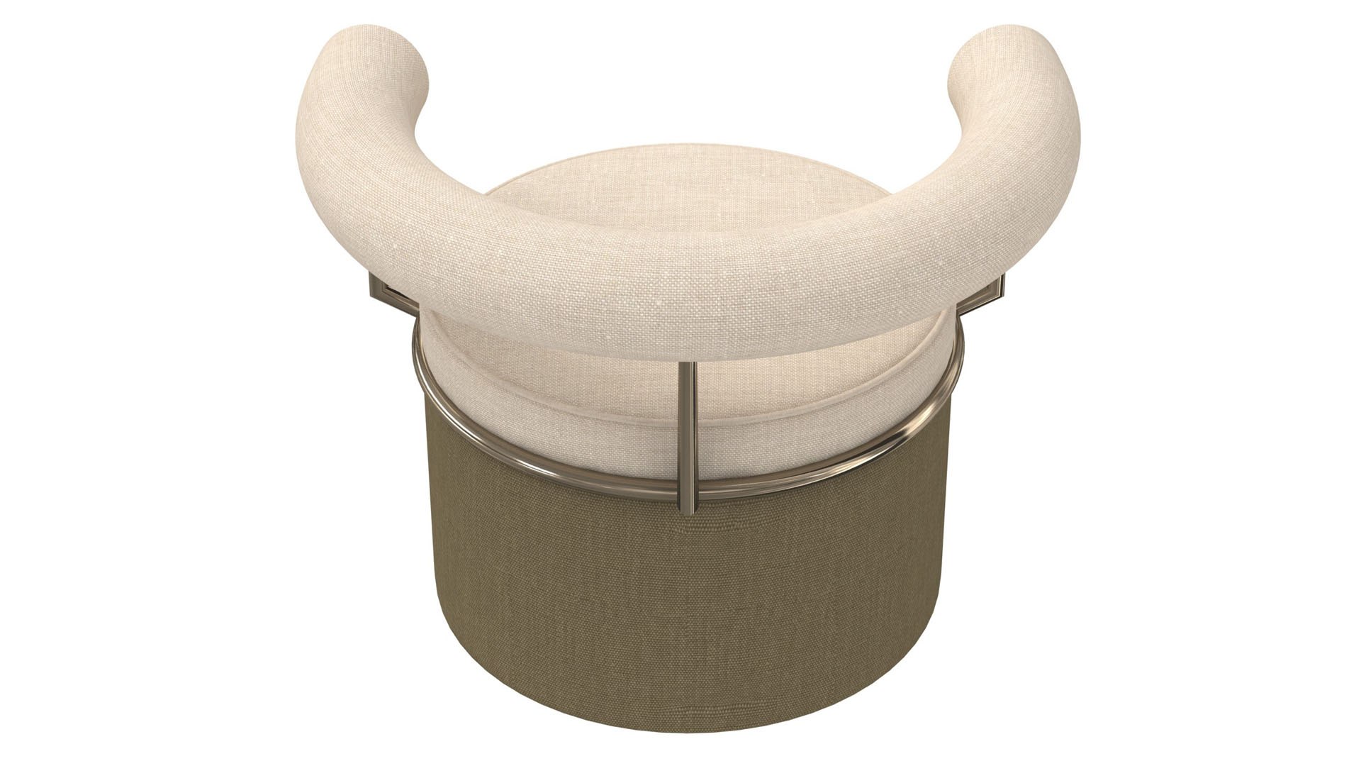 3D Custom round chair 60s style model - TurboSquid 1974420