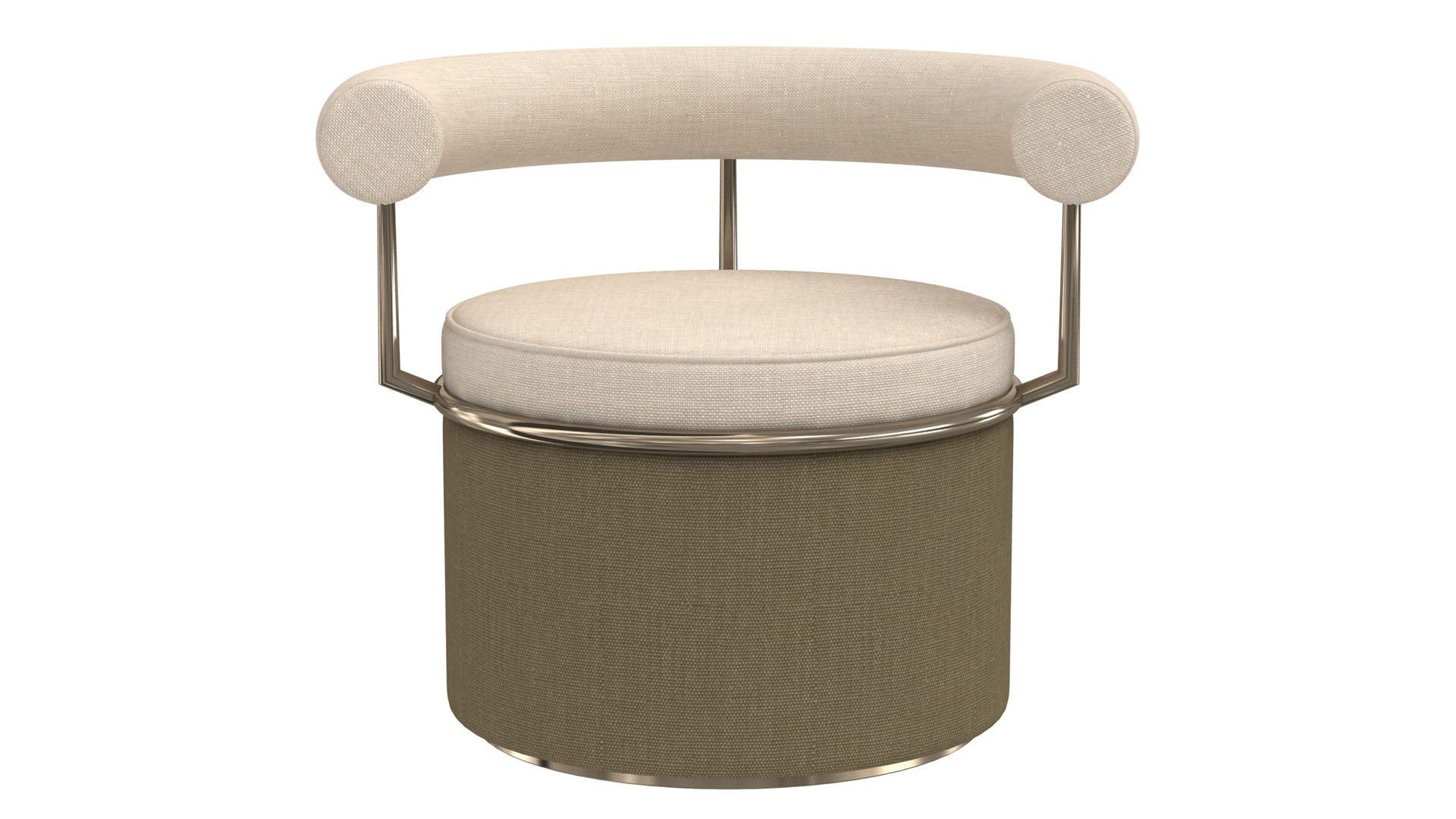3D Custom round chair 60s style model - TurboSquid 1974420
