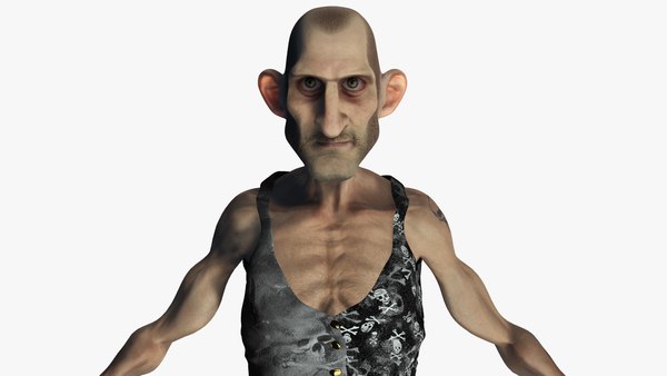 Old Thin Man Rigged Character model - TurboSquid 1723103